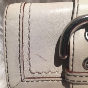 Coach | Bags | Coach Mini Wallet White Leather | Poshmark